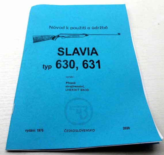 Slavia 630 a 631 vzduchovka – Návod k použití a údržbě reprint ...
