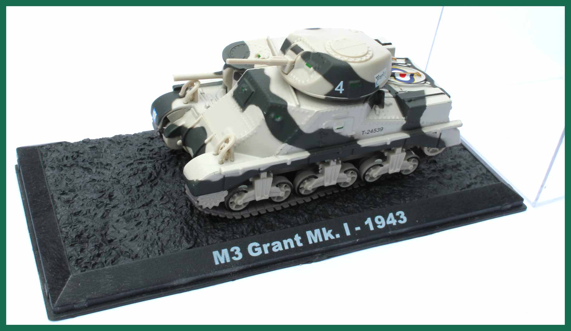 Tank M3 Grant MK.I – 1943. Plastový model 1:72 – Motomanual